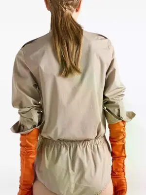 Prada Poplin Boy Shorts - Neutrals