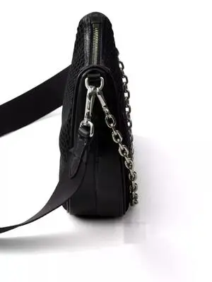 Prada Re-edition 2005 Mesh And Brushed Leather Bag