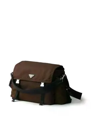 Prada Re-nylon And Leather Explore Bag - Brown