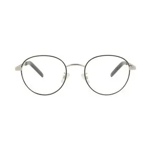 Kenzo Round-frame Metal Optical Frames 'palladium/transparent - Silver