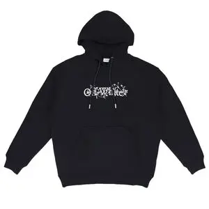 Off-White Bookish Flower Skate Hoodie /white - Black