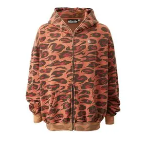 HELLSTAR Sunfaded Cheetah Zip Up