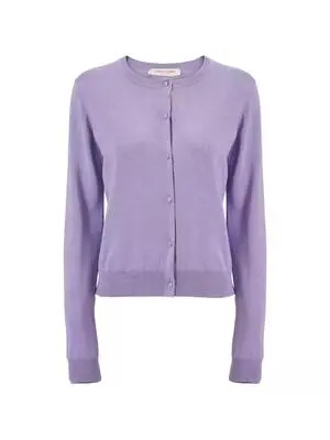 Carolina Herrera Crew-neck Cardigan - Purple