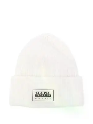 NAPAPIJRI X Martine Rose Douglas Logo-patch Beanie Hat - White