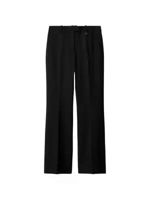 Burberry Tag-detail Tailored Trousers - Black