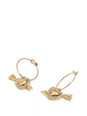 Bimba Y Lola Heart And Arrow Hoop Earrings