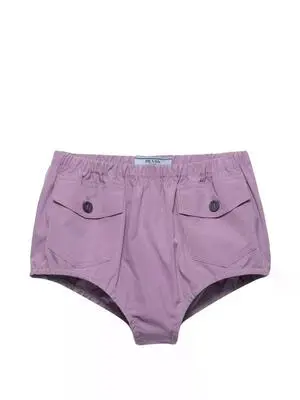 Prada Poplin Shorts - Purple