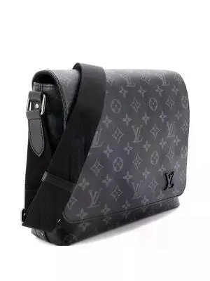 LOUIS VUITTON District Messenger Bag Monogram Eclipse Canvas Pm