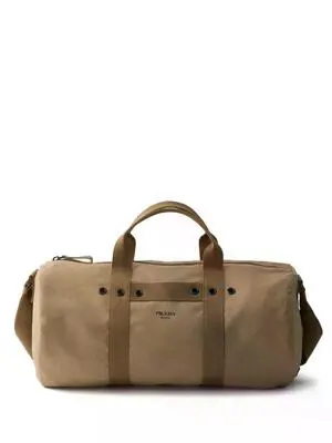 Prada Canvas Duffel Bag - Neutrals