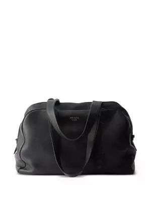 Prada Leather Duffel Bag - Black