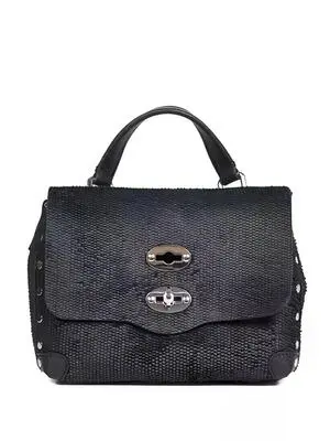 ZANELLATO Studded-embellishment Tote Bag With Turn-lock - Black