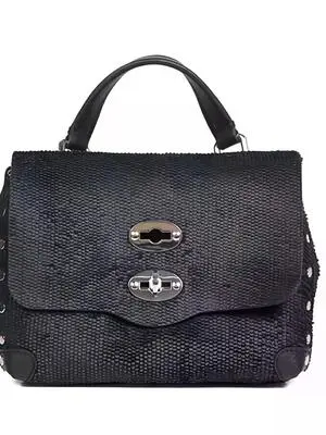 ZANELLATO Studded-embellishment Tote Bag With Turn-lock - Black