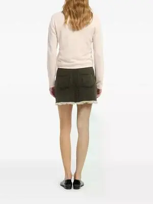 BARRIE Cashmere Cardigan With Floral Motif