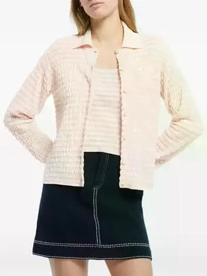 BARRIE Embossed Knitwear Shirt