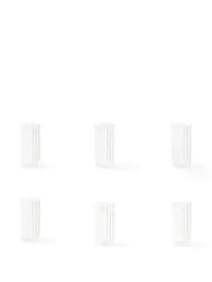 BITOSSI HOME Ribbed Glasse - White