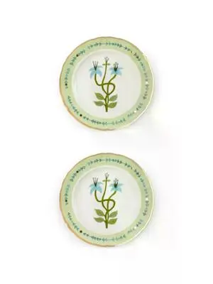 BITOSSI HOME Floral-print Plates - White