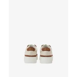 REISS Leanne Suede And Cotton Trainers