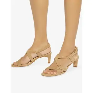 DUNE Motivating Suede Heeled Sandals