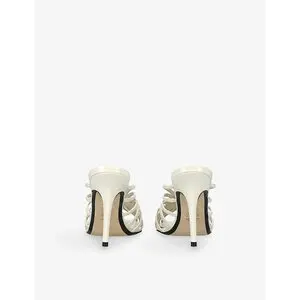 ALEVI MILANO Diana 95 Leather Heeled Sandals - White