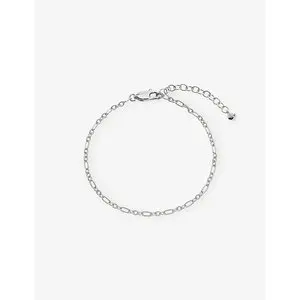 Monica Vinader Textured Link Chain Sterling Bracelet - Silver