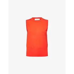 Dries Van Noten Taja Merino-wool Tank Top - Light Red