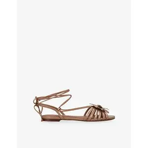 Zimmermann Orchid Leather Sandals - Blush