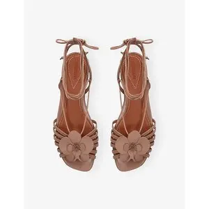 Zimmermann Orchid Leather Sandals