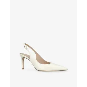 STUART WEITZMAN Power Leather Slingback Pumps