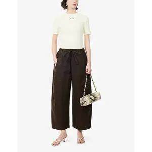 ENTIRE STUDIOS Loft Curved-hem Cotton Trousers