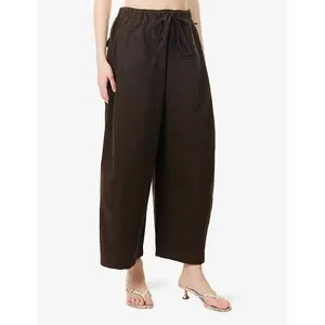 ENTIRE STUDIOS Loft Curved-hem Cotton Trousers