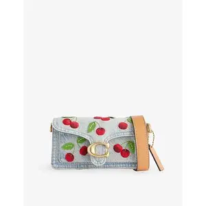 COACH Cherry Tabby 20 Denim Shoulder Bag - Denim Multi