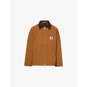 Carhartt Work In Progress Clark Corduroy-collar Canvas Jacket - Hamilton Brown / Tobacco