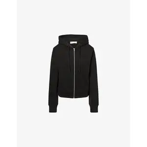 ENTIRE STUDIOS Slim-fit Zip-up Cotton Hoody - Black