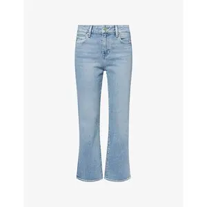Paige Mason Crop Bootcut-leg Denim Jeans - Divine