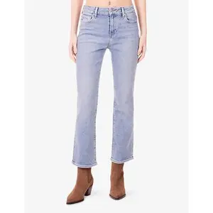 Paige Mason Crop Bootcut-leg Denim Jeans - Divine