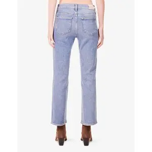 Paige Mason Crop Bootcut-leg Denim Jeans - Divine