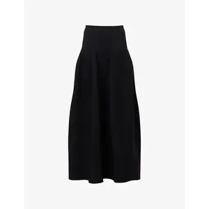 CFCL Pottery High-rise Knitted Midi Skirt - Black