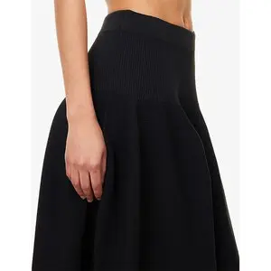 CFCL High-rise Knitted Midi Skirt - Black