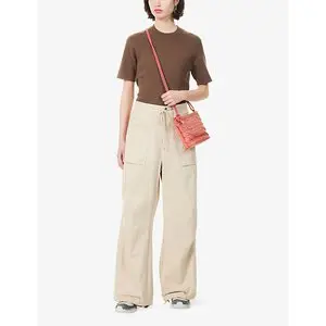 ENTIRE STUDIOS Slim-fit Knitted Cotton T-shirt - Light Brown