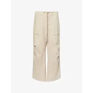 ENTIRE STUDIOS Barren Wide-leg Cotton Cargo Trousers - Off White