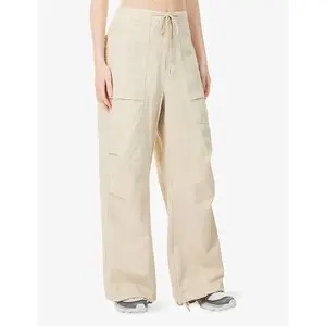 ENTIRE STUDIOS Barren Wide-leg Cotton Cargo Trousers - Off White