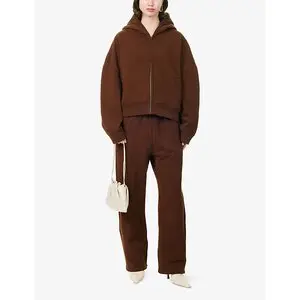ENTIRE STUDIOS Eternal Zip-up Cotton Hoody - Brunette