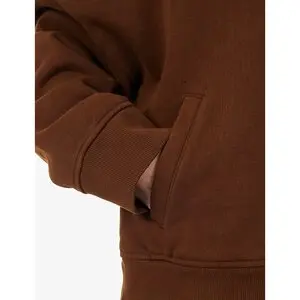 ENTIRE STUDIOS Eternal Zip-up Cotton Hoody - Brunette