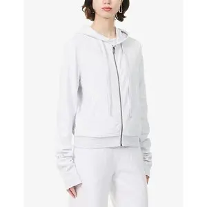 ENTIRE STUDIOS Zip-up Cropped Cotton Hoody