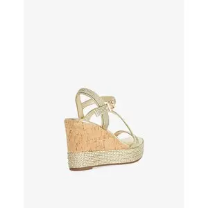 DUNE Koda Woven Wedge Sandals