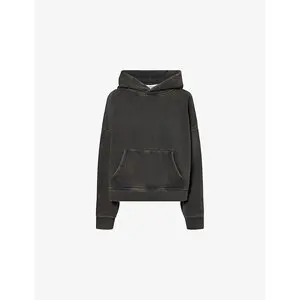 ENTIRE STUDIOS Oversized Boxy-fit Cotton Hoody - Washed Black