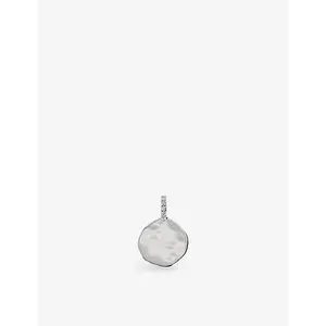 Monica Vinader Sterling Lab-grown Diamond Coin Pendant - Silver