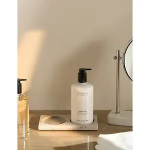 THE WHITE COMPANY Round Marble Bottle Holder 20cm