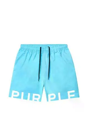 PURPLE BRAND Drawstring Shorts - Blue