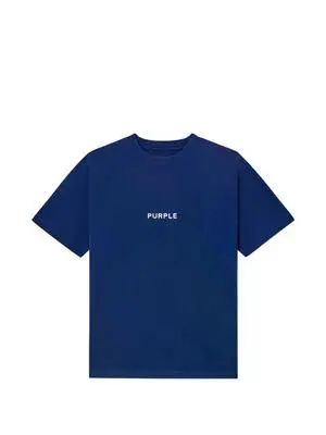 PURPLE BRAND Logo-print T-shirt - Blue